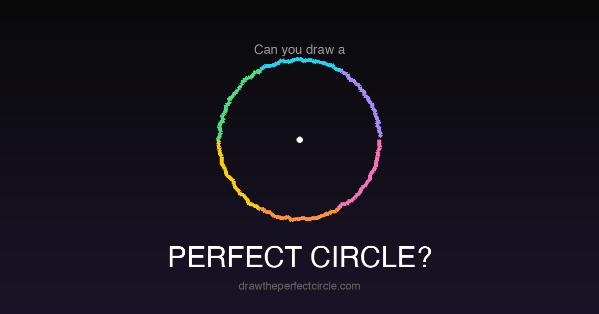 Draw a Perfect Circle — Free Circle Drawing Game Online ⭕